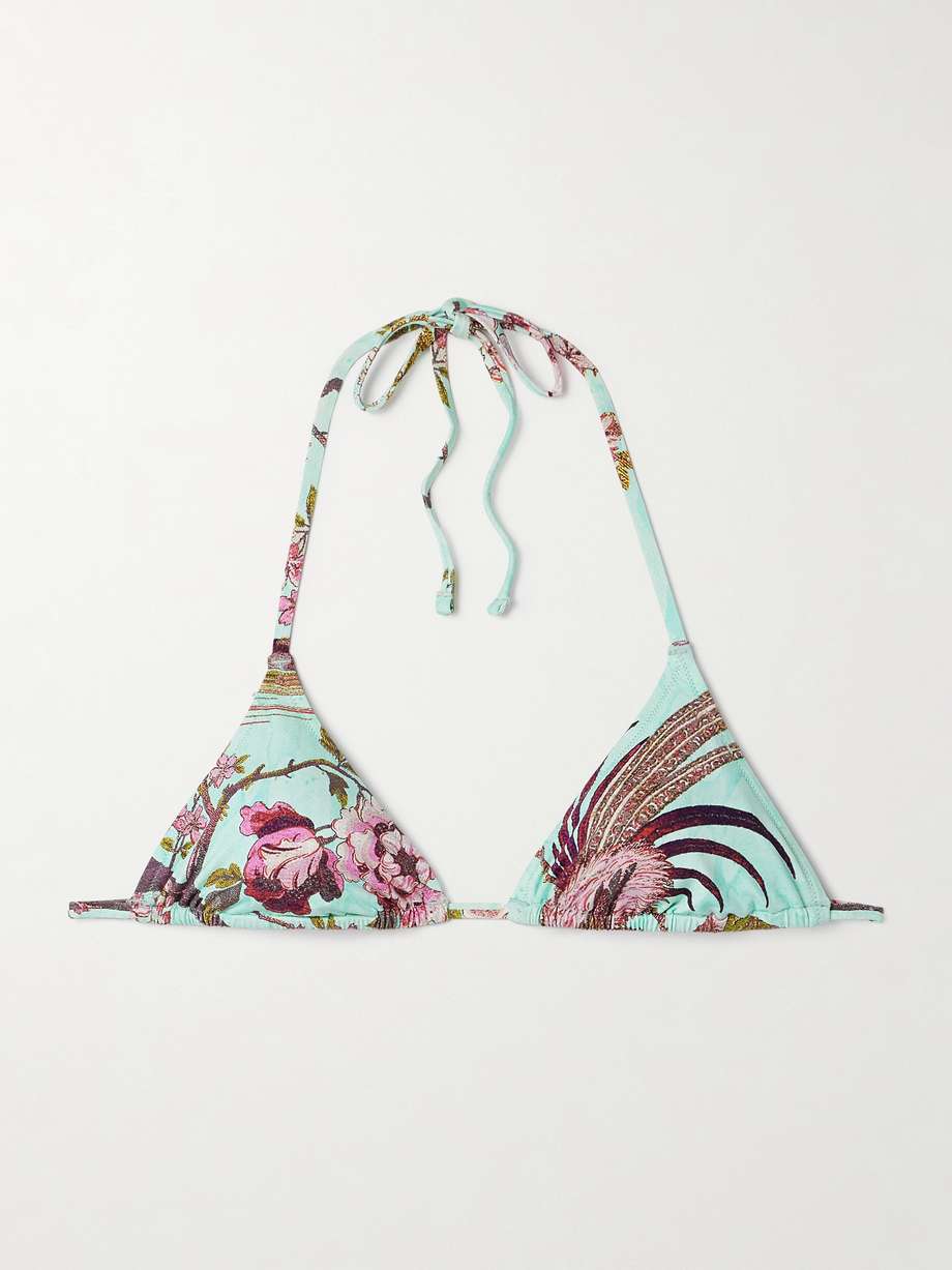 SKIMS + Roberto Cavalli Signature Swim Triangle Top - Fagianella | NET ...