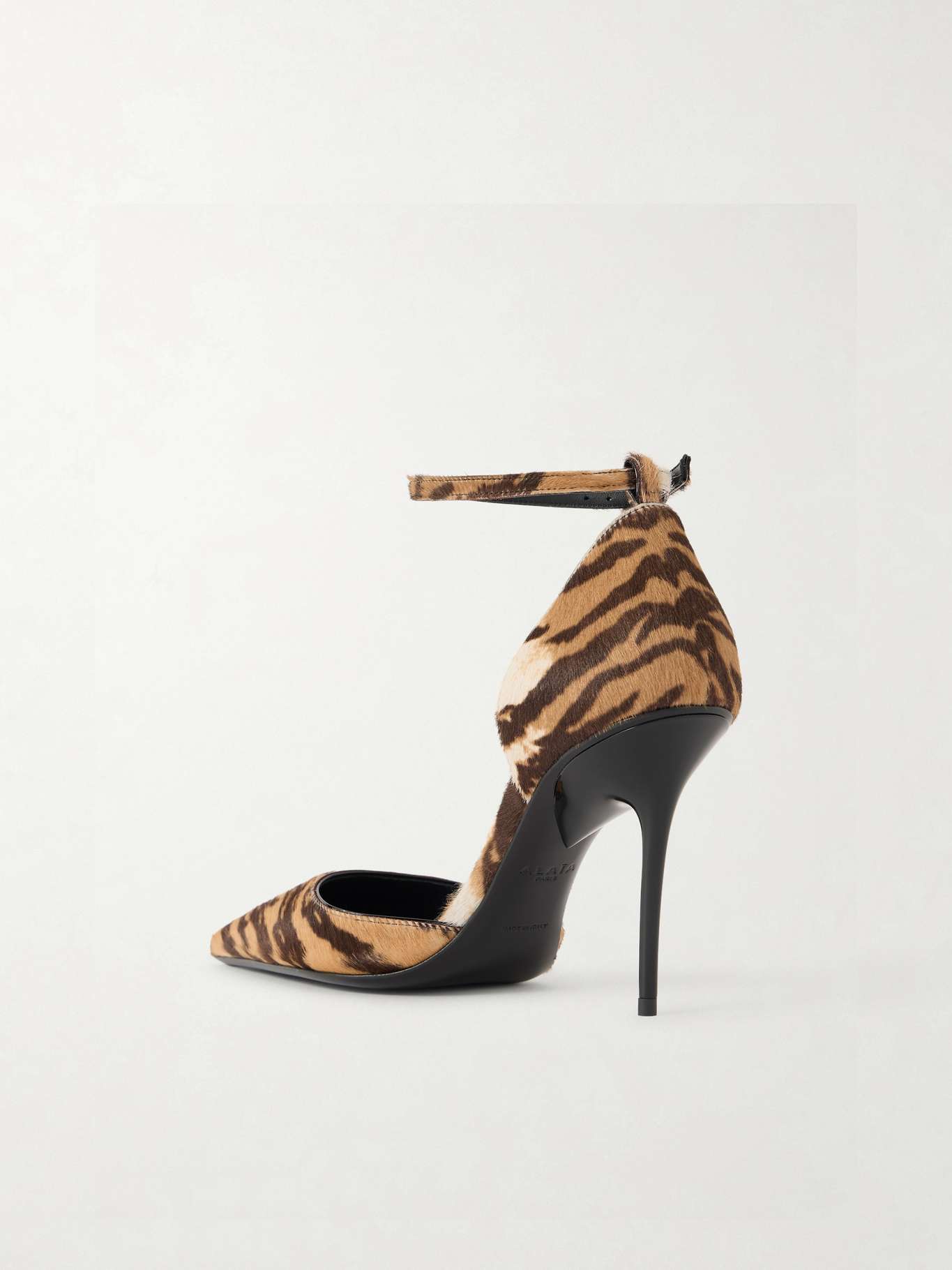 ALAÏA D'Orsay 110 tiger-print calf hair pumps | NET-A-PORTER