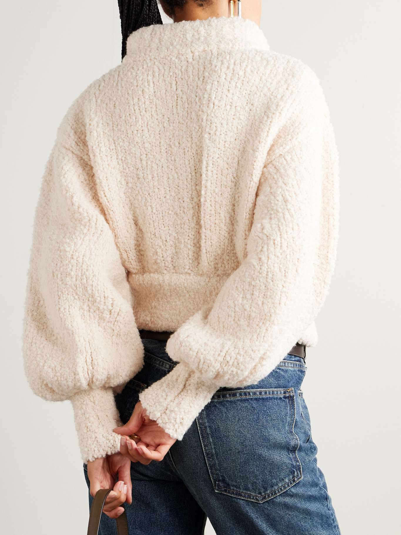 ZIMMERMANN Wool-blend bouclé-knit cardigan | NET-A-PORTER