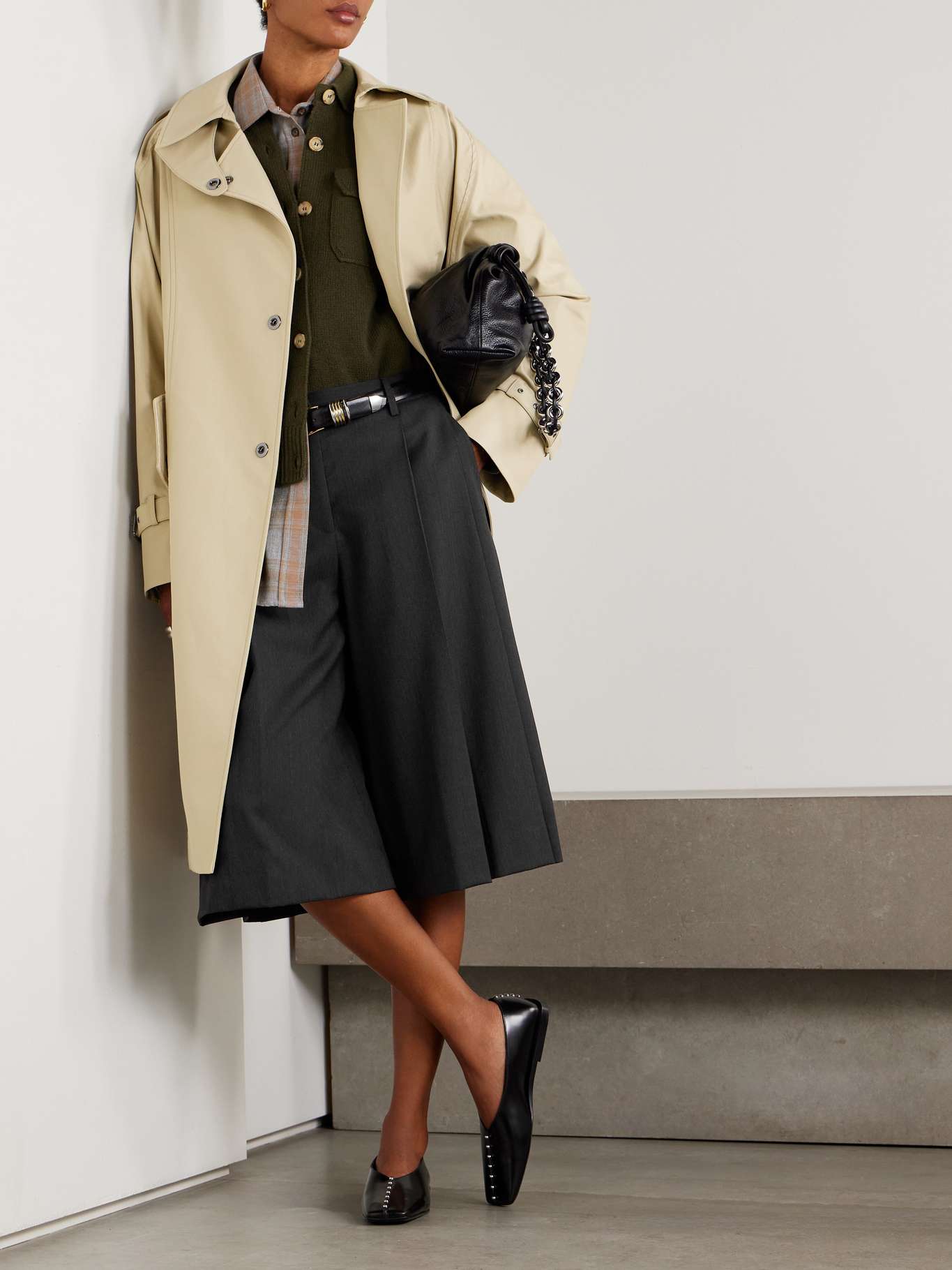 TWP Stefens pleated wool culottes | NET-A-PORTER