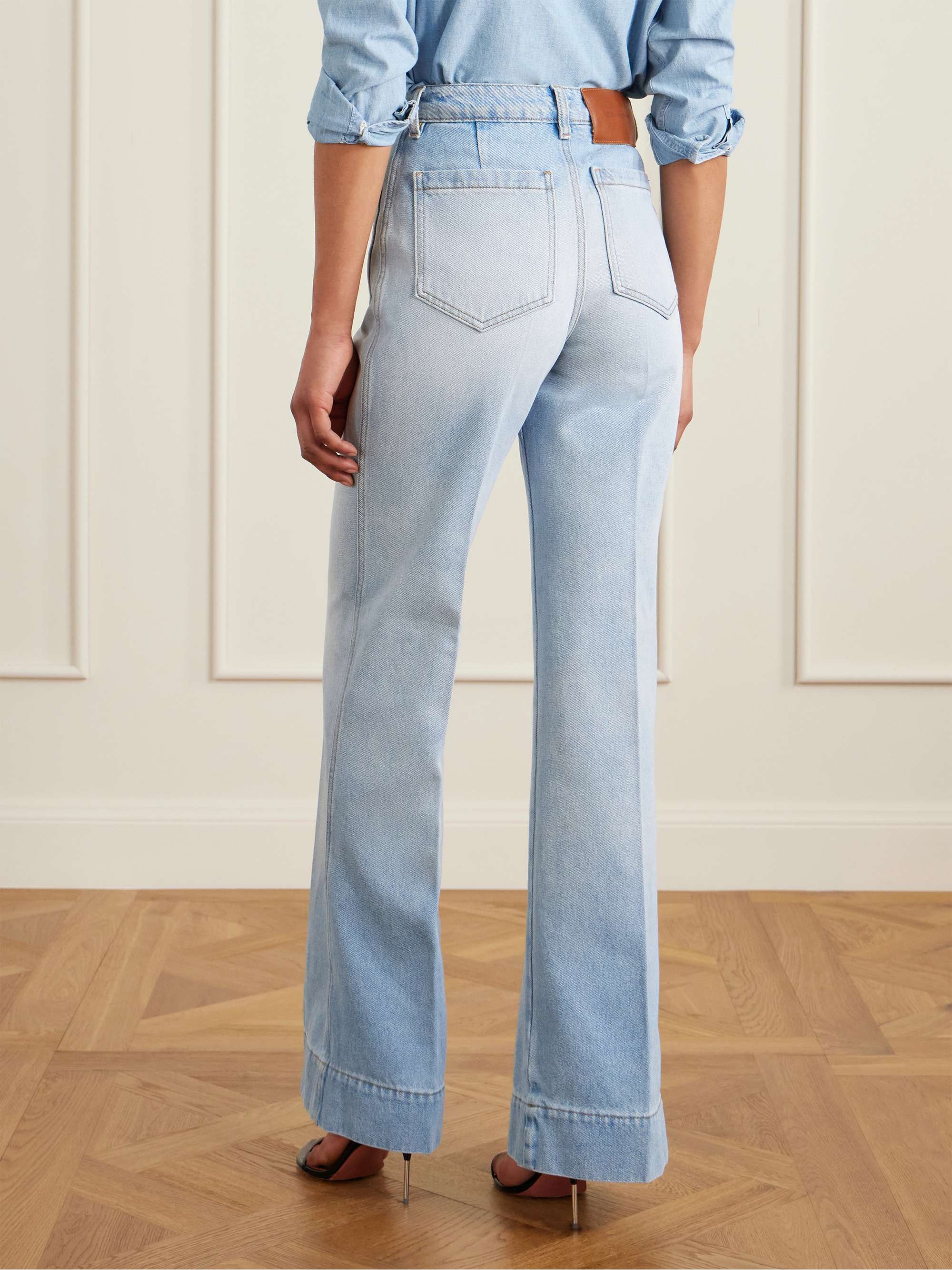 VICTORIA BECKHAM Alina high-rise wide-leg jeans | NET-A-PORTER