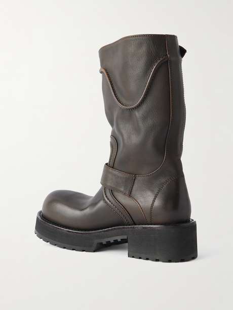 BALENCIAGA Venom leather ankle boots | NET-A-PORTER