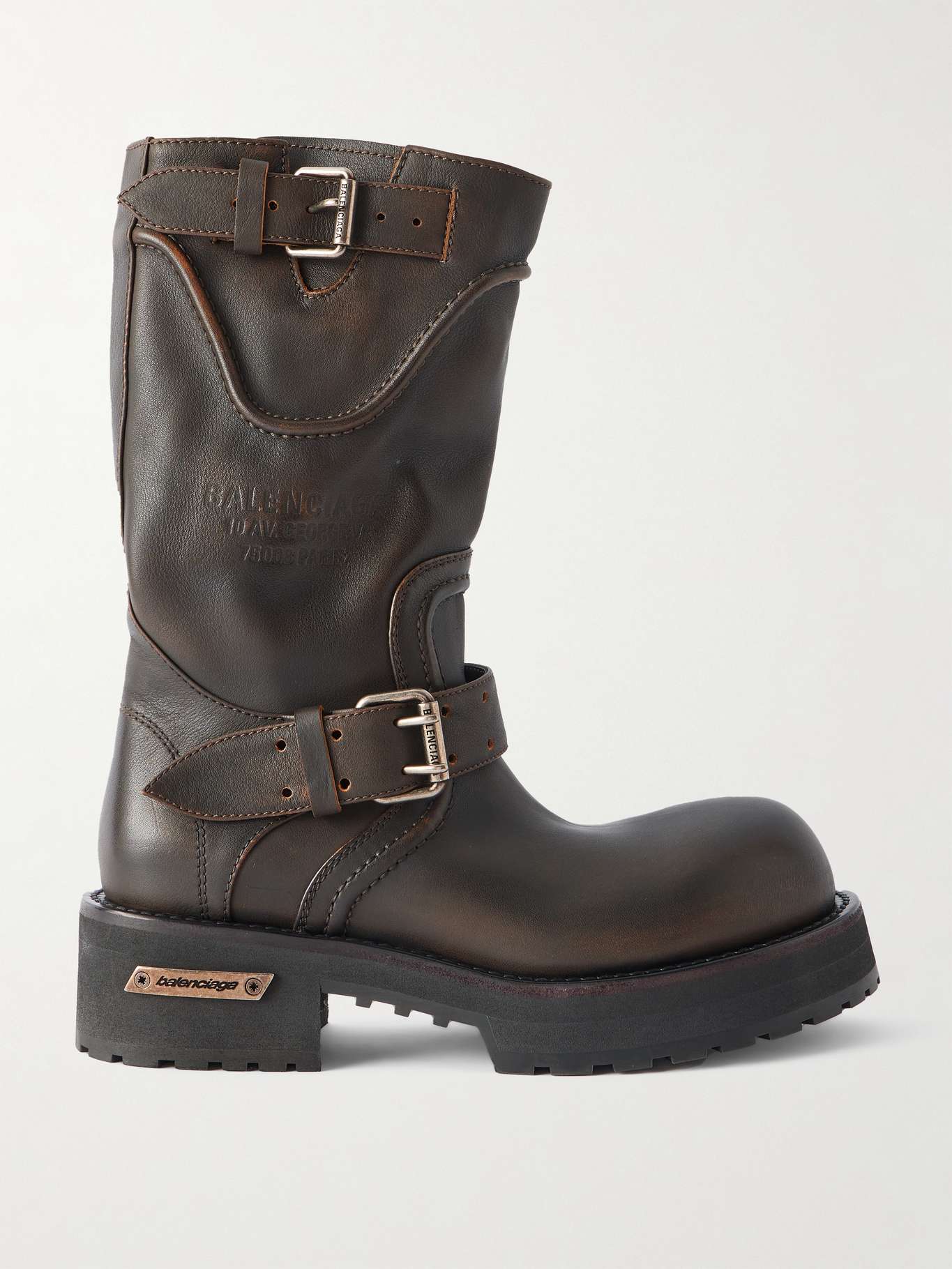 BALENCIAGA Venom leather ankle boots | NET-A-PORTER