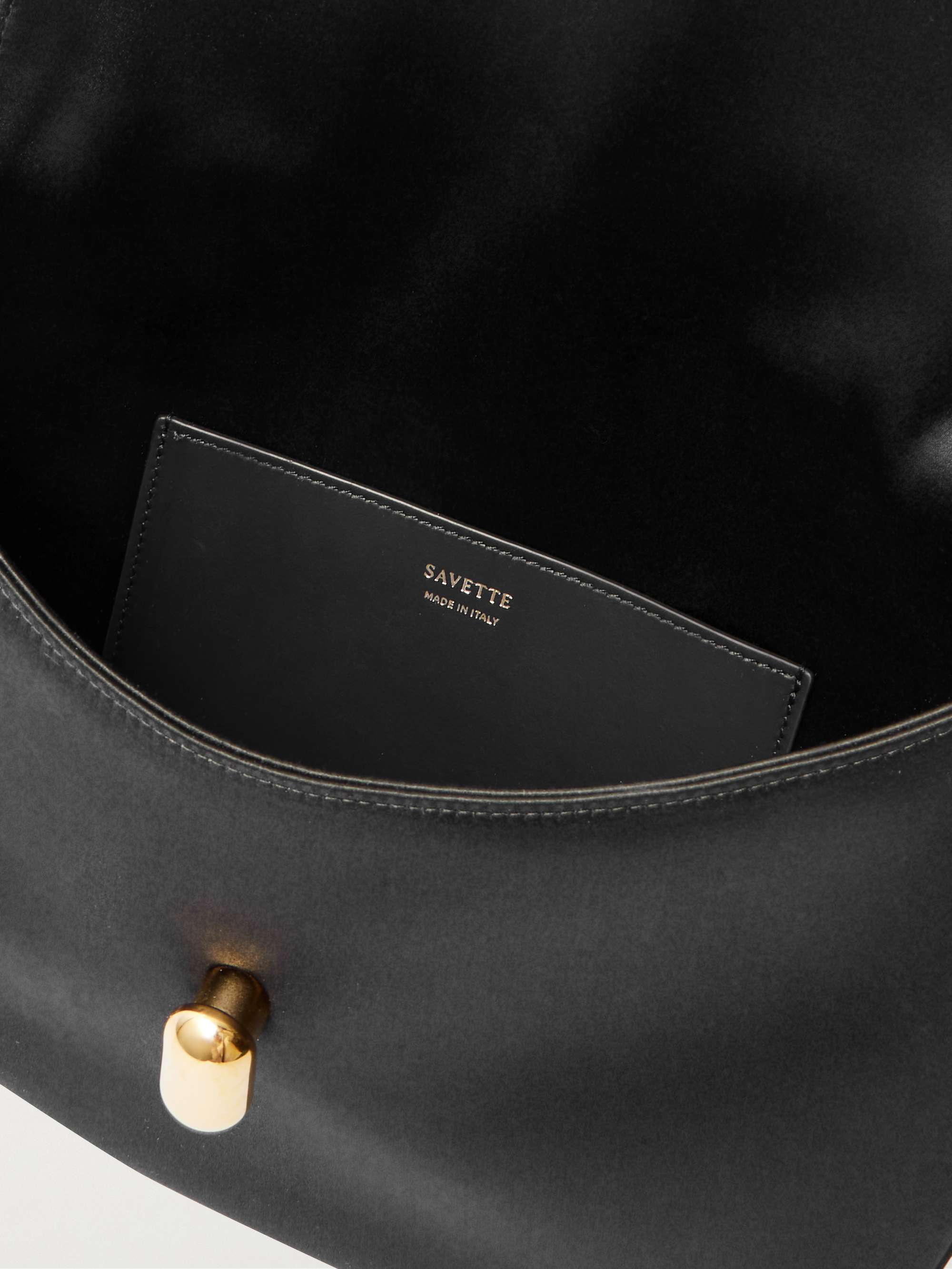 SAVETTE Tondo small satin shoulder bag | NET-A-PORTER