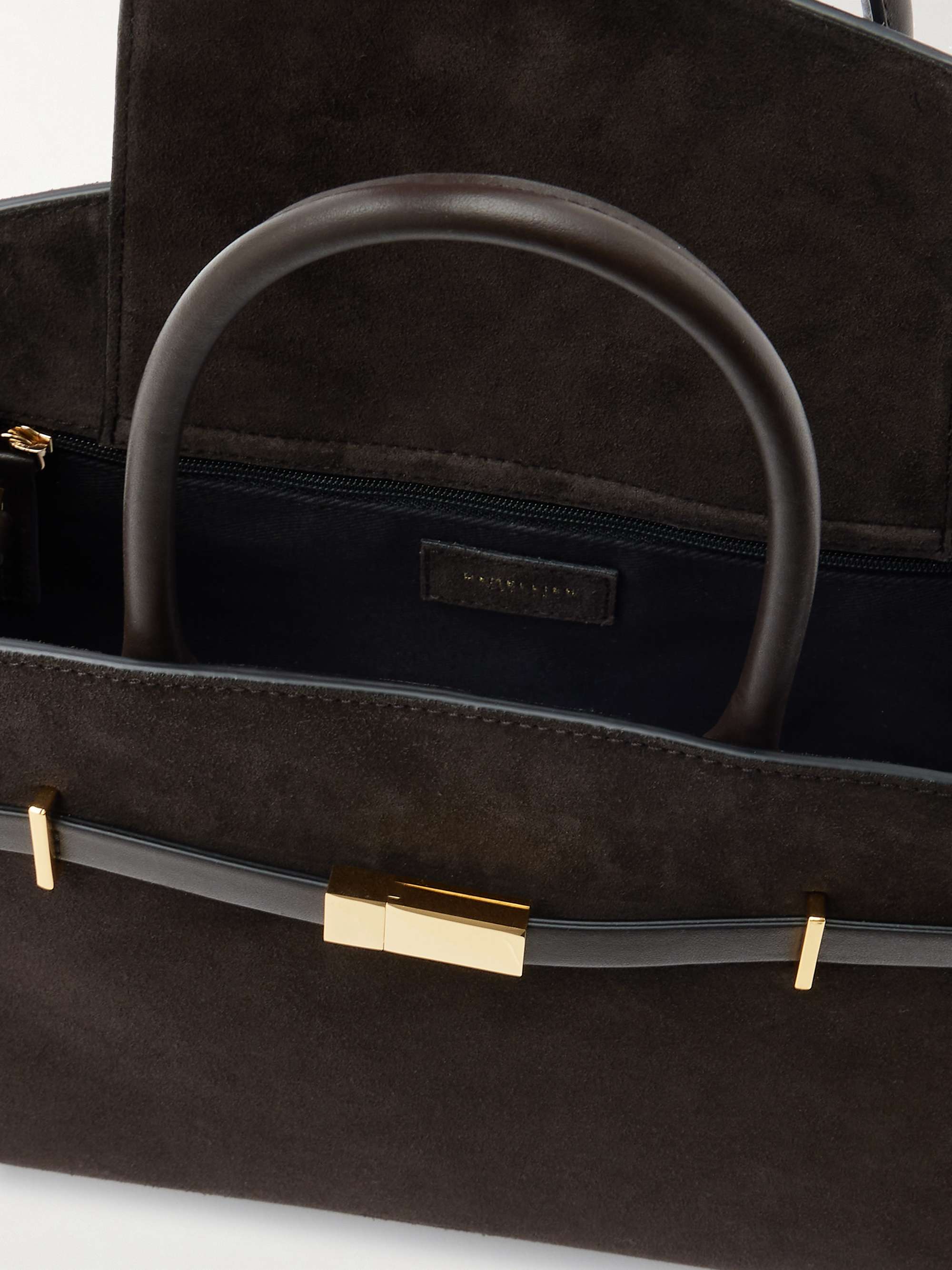 Sac à main en daim à finitions en cuir The Hudson Mini DEMELLIER pour ...