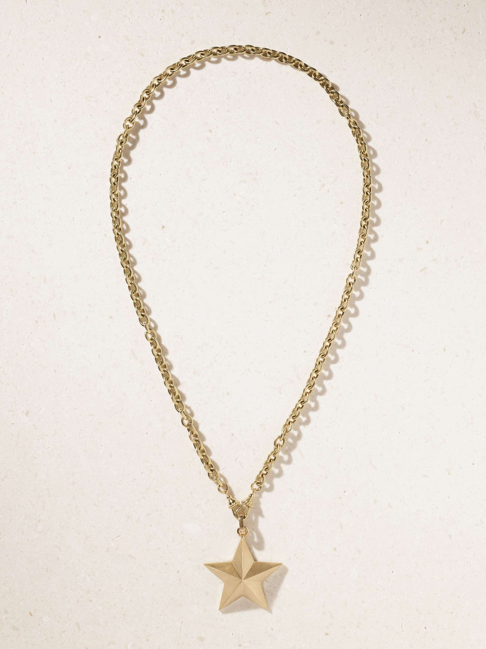 MARIE LICHTENBERG Jumbo Star 18-karat gold necklace | NET-A-PORTER