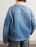 ACNE STUDIOS Robert plush-trimmed padded denim jacket | NET-A-PORTER