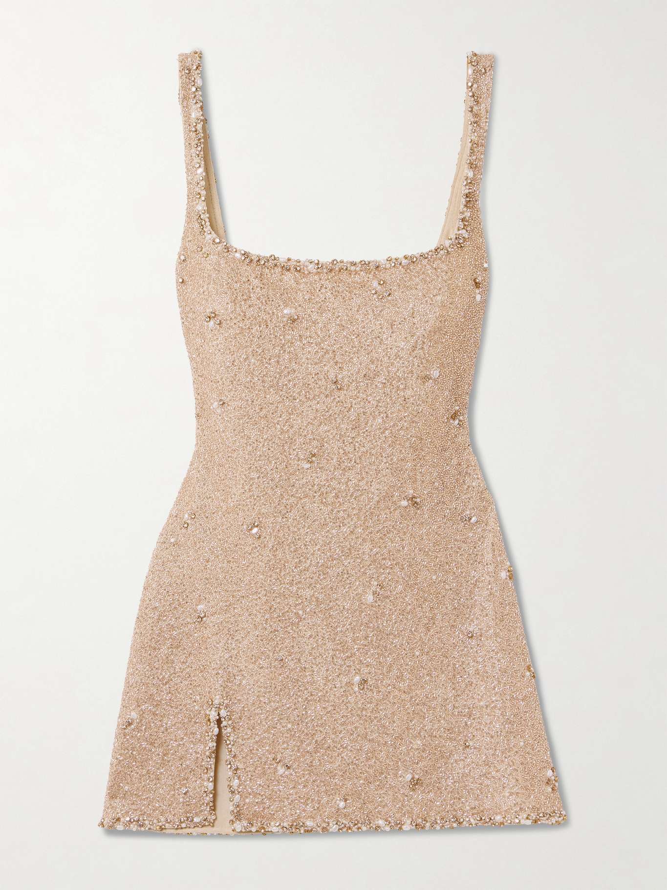 CLIO PEPPIATT Athena embellished stretch-mesh mini dress | NET-A-PORTER