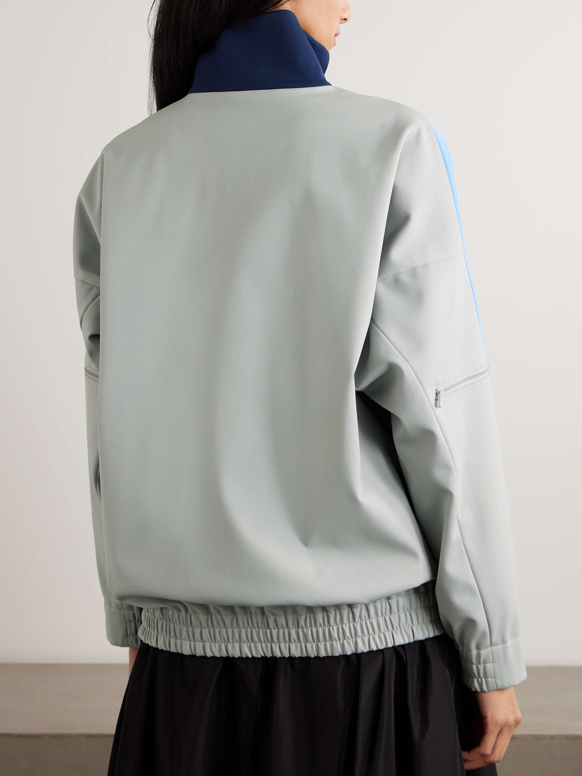 TIBI Color-blocked jersey jacket | NET-A-PORTER