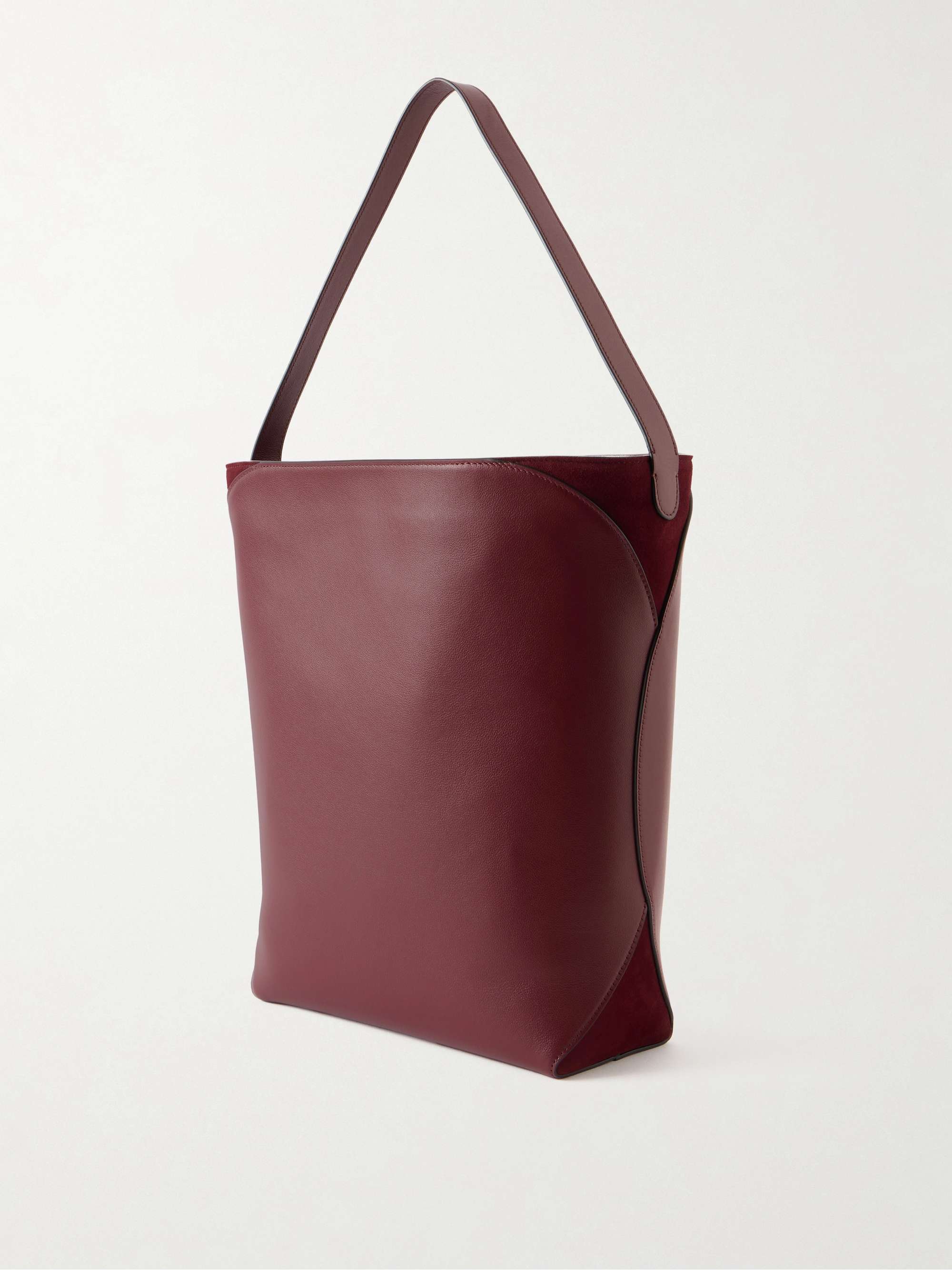 NEOUS Thea suede-trimmed leather shoulder bag | NET-A-PORTER
