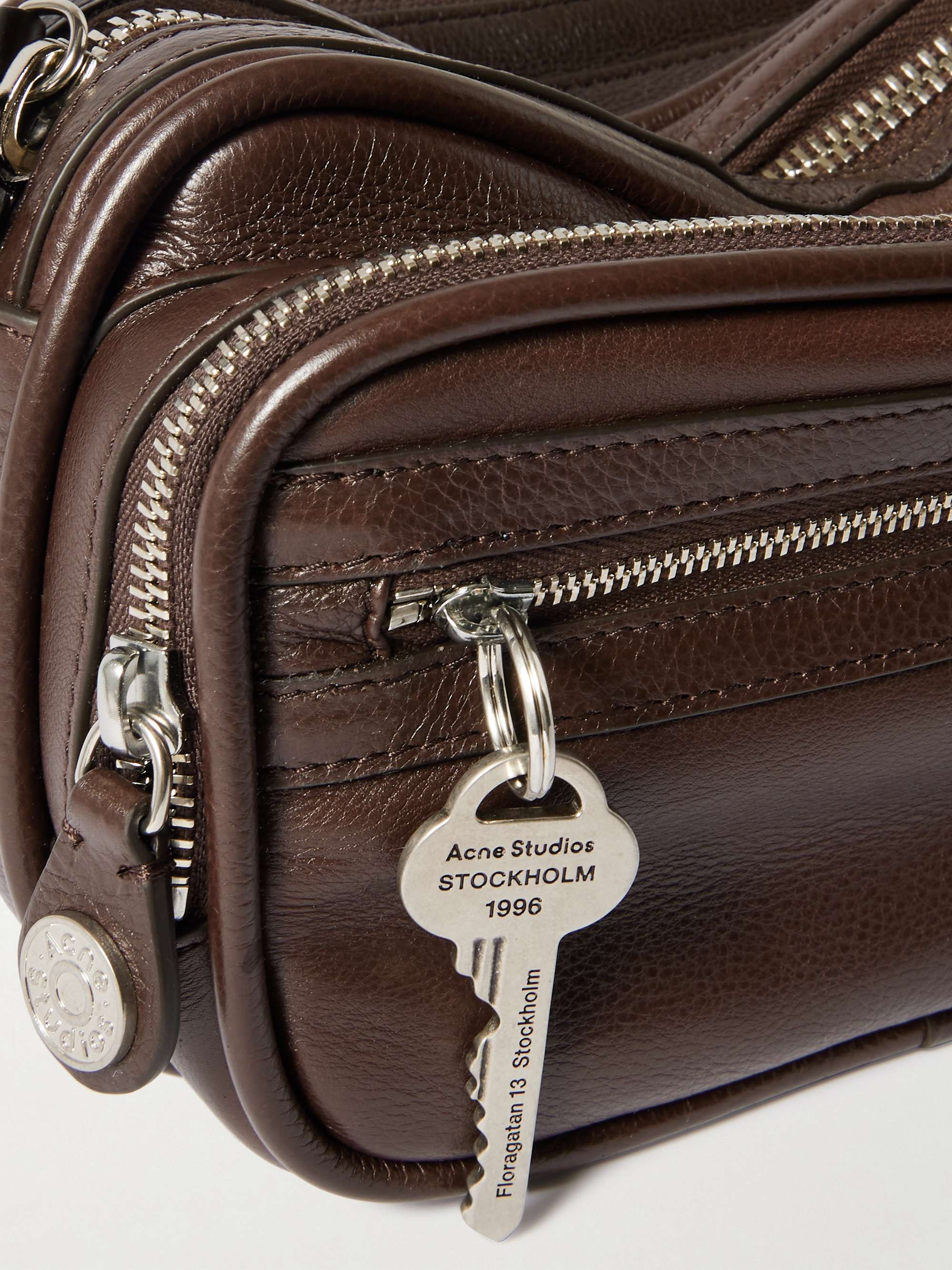 ACNE STUDIOS Camero Kit embellished leather shoulder bag | NET-A-PORTER