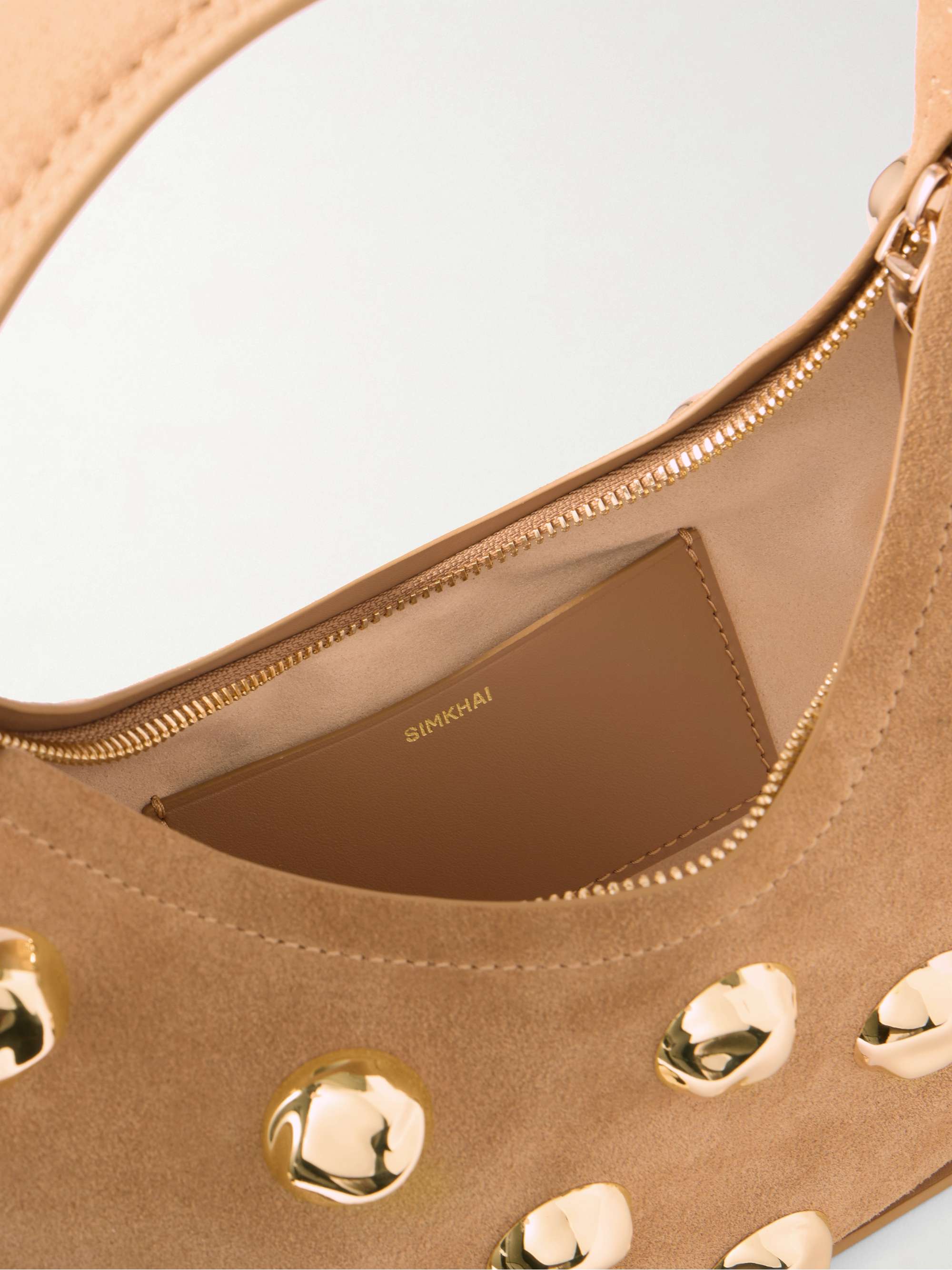 SIMKHAI Finn studded suede tote | NET-A-PORTER