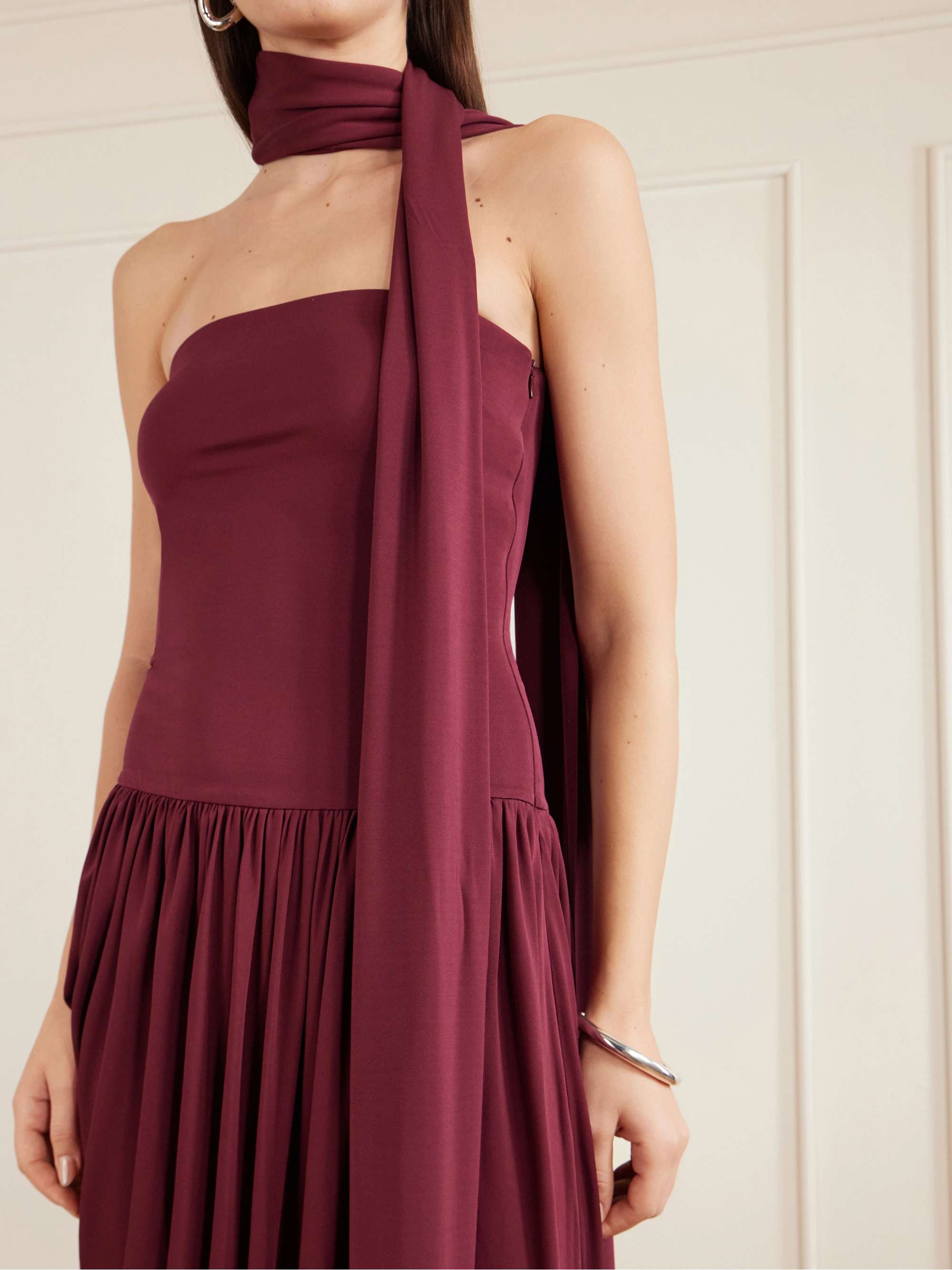 ESSE STUDIOS Solina strapless satin maxi dress | NET-A-PORTER