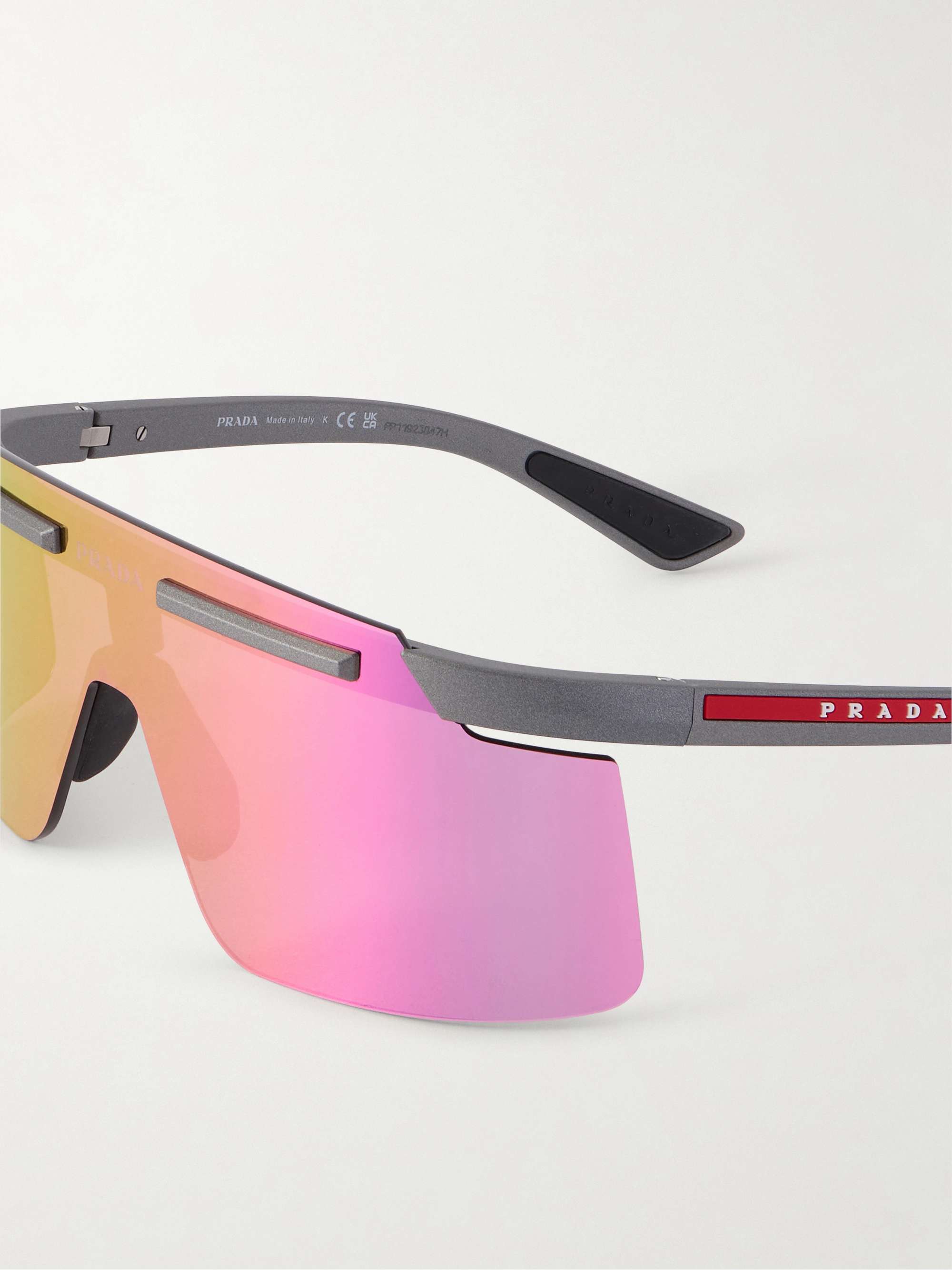 PRADA EYEWEAR Linea Rossa square-frame acetate sunglasses | NET-A-PORTER