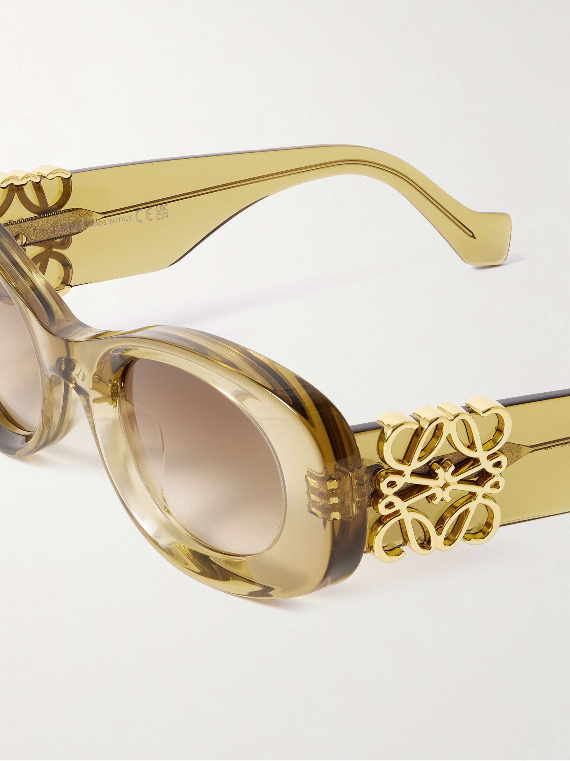 LOEWE EYEWEAR Anagram oversized cat-eye acetate sunglasses | NET-A-PORTER
