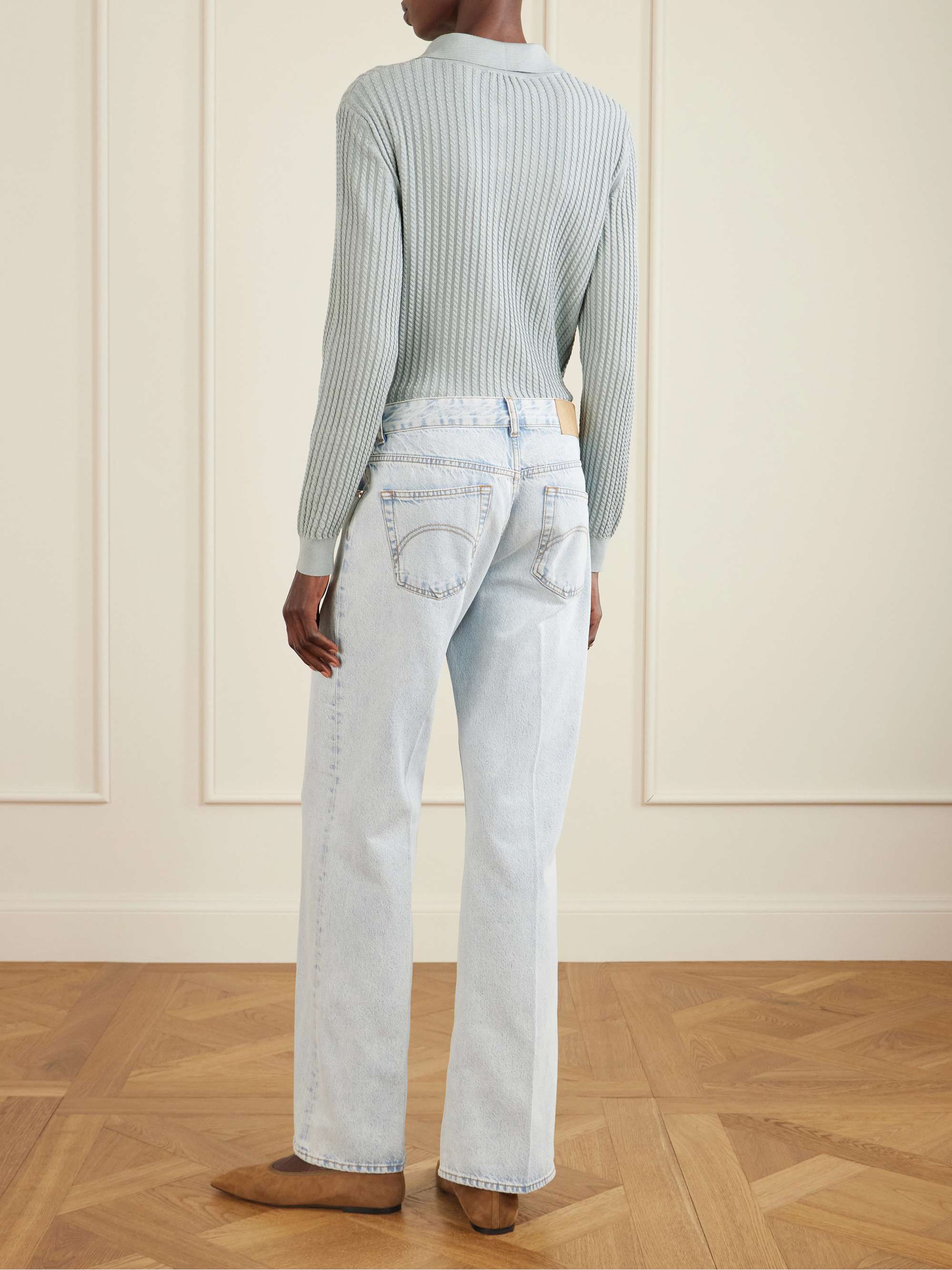 BLAZÉ MILANO Nariida Maline mid-rise wide-leg jeans | NET-A-PORTER