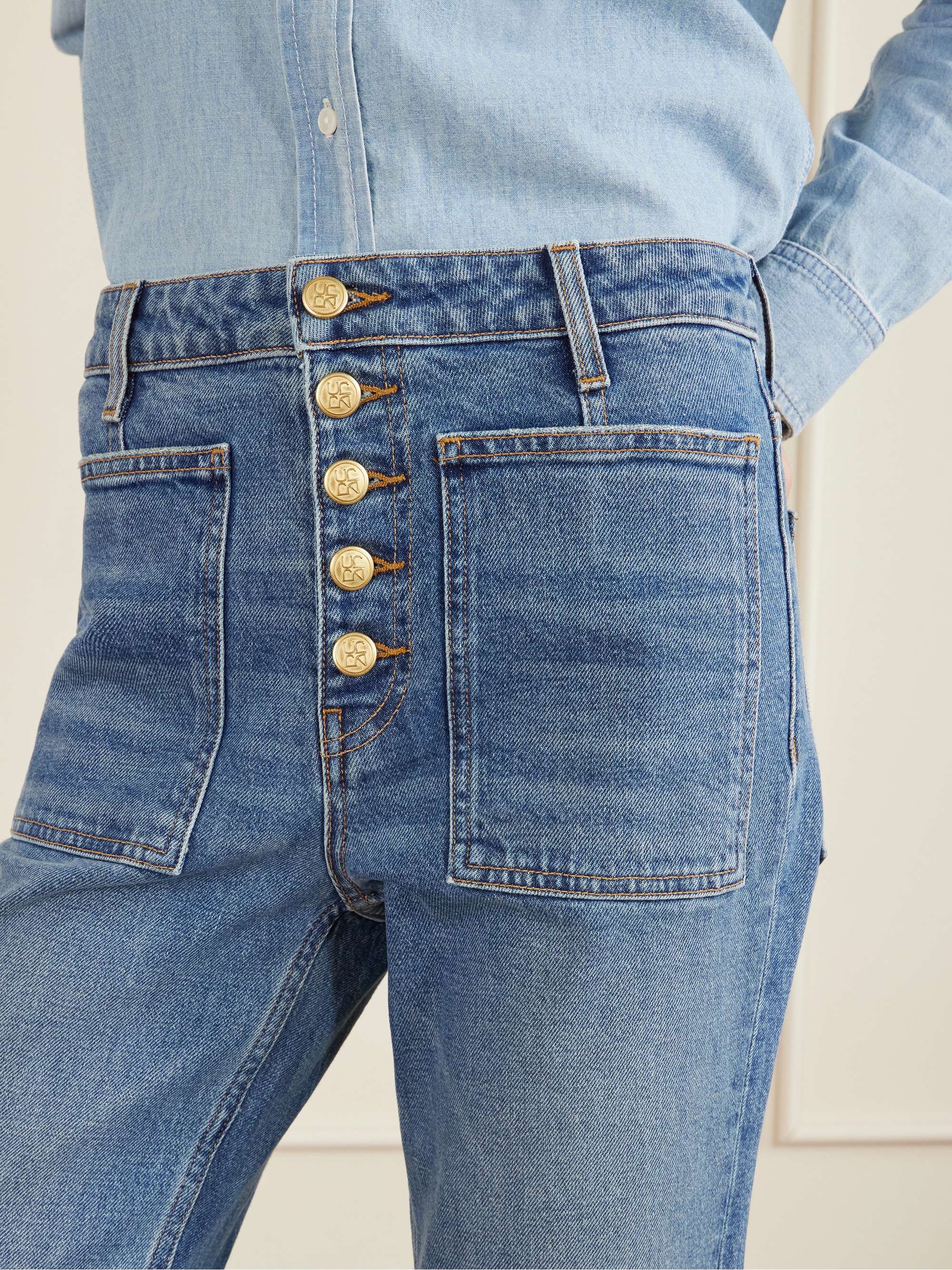 ULLA JOHNSON The Lou high-rise flared jeans | NET-A-PORTER