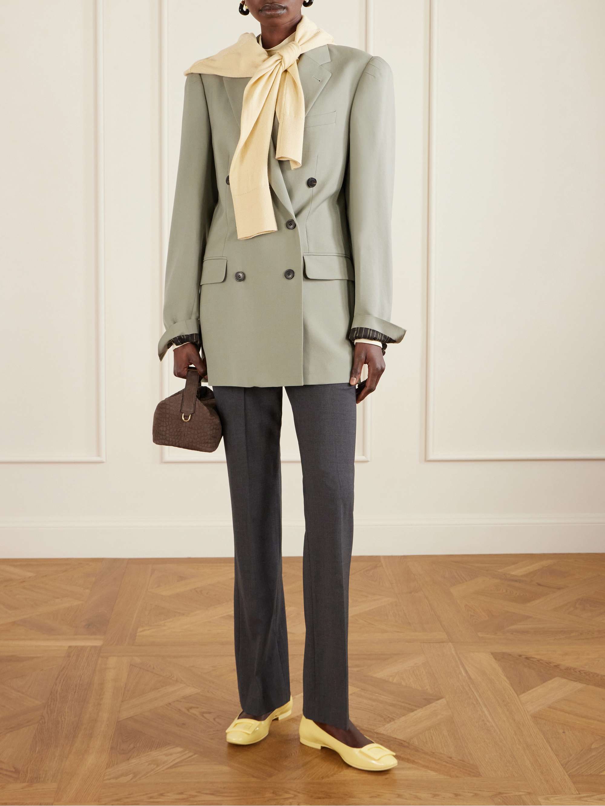 ROGER VIVIER Gommettine patent-leather ballet flats | NET-A-PORTER