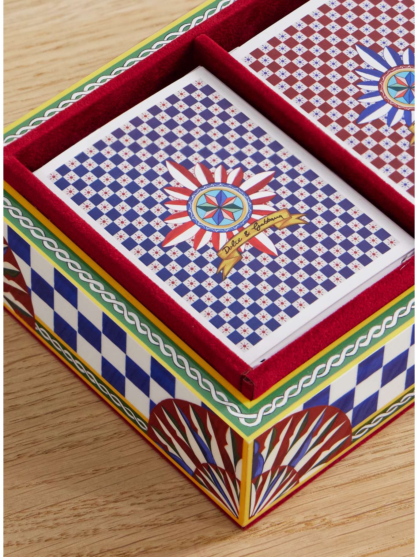 DOLCE&GABBANA Printed playing card set | NET-A-PORTER