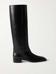 CHRISTEN Classic Square leather knee boots | NET-A-PORTER