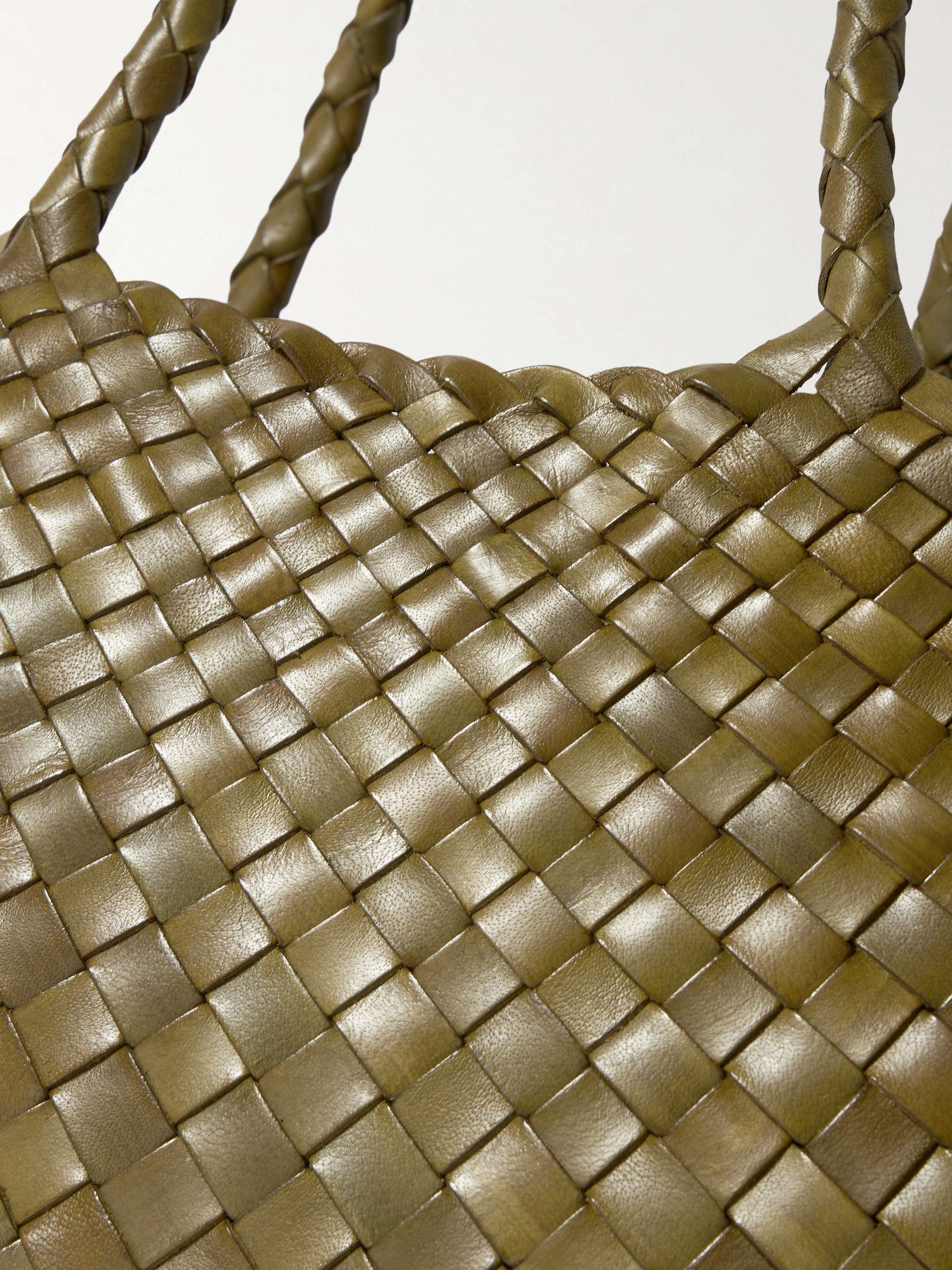 DRAGON DIFFUSION Santa Croce Big woven leather tote | NET-A-PORTER