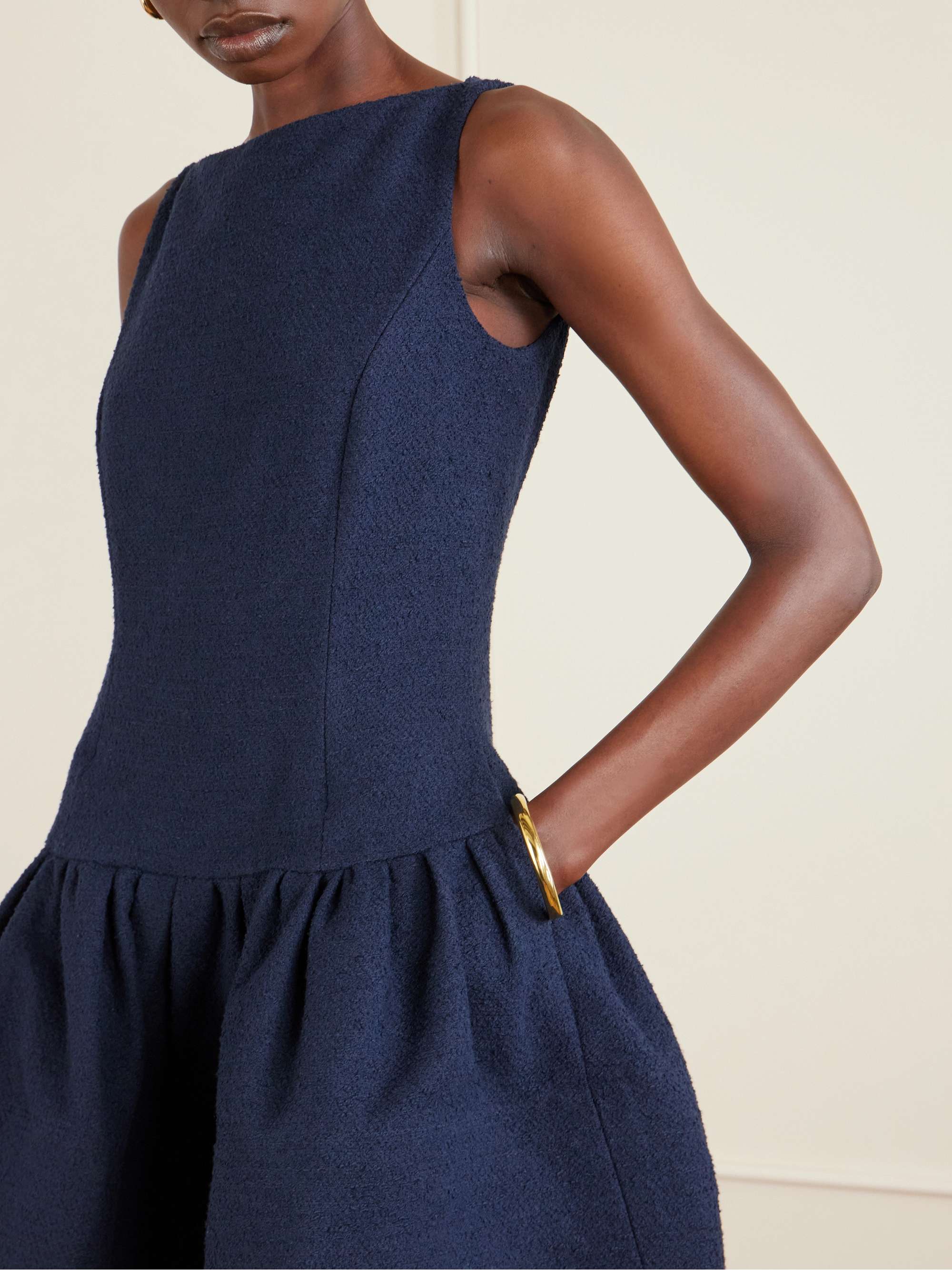 OSCAR DE LA RENTA Cotton-blend tweed mini dress | NET-A-PORTER