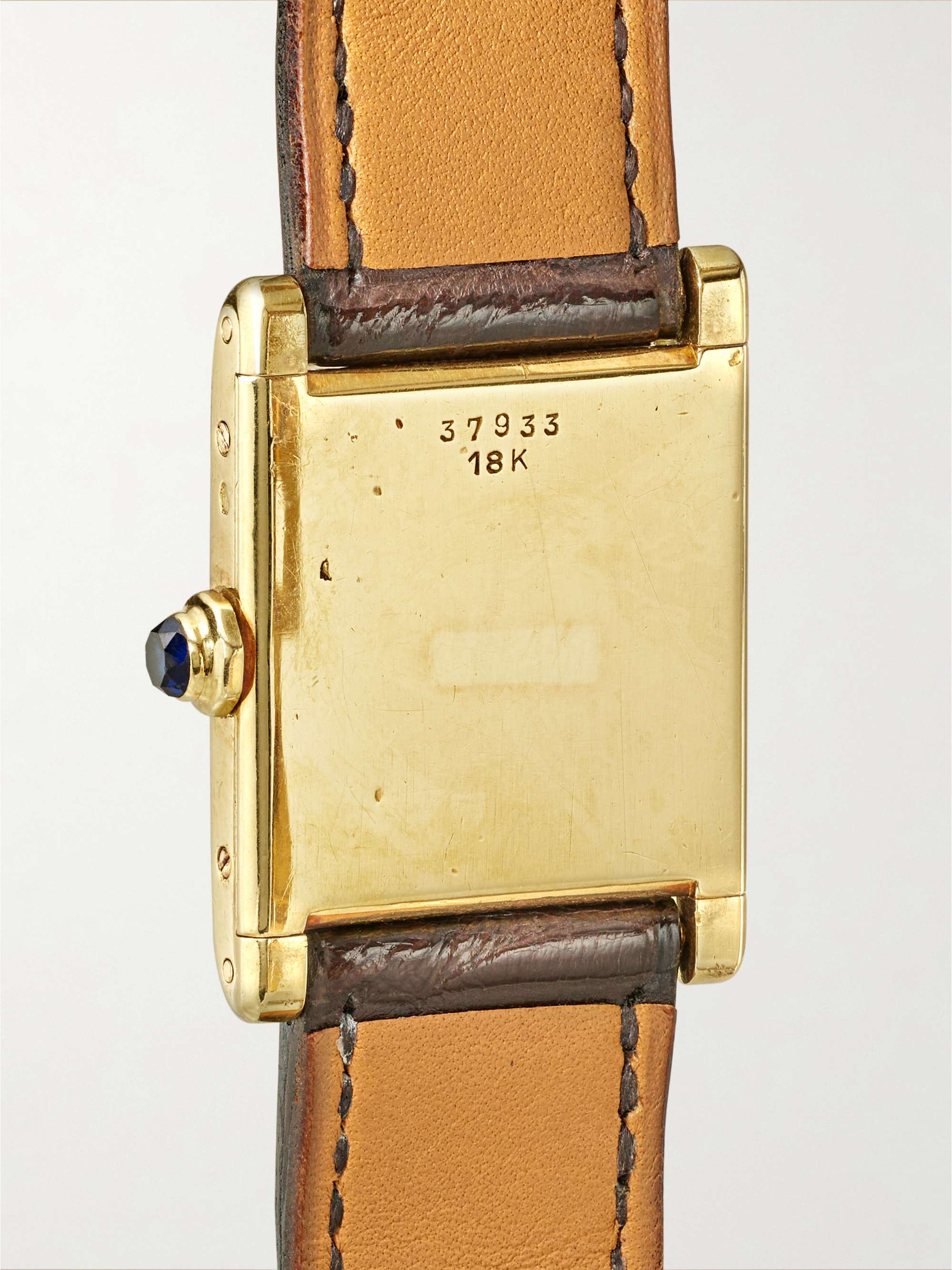 WIND VINTAGE Pre-Owned Cartier Tank Normale 23mm 18-karat gold and ...