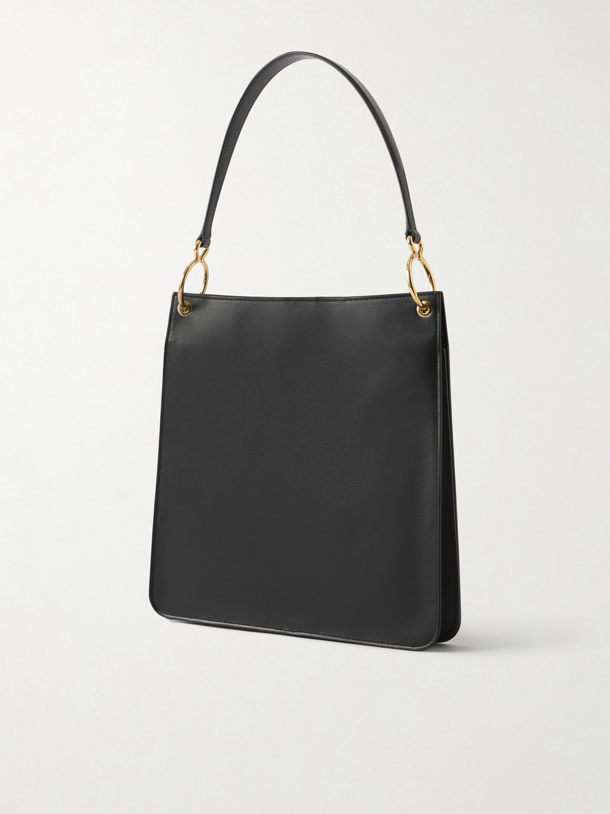 Jil Sander Logo-detailed Shoulder Bag In Black | ModeSens