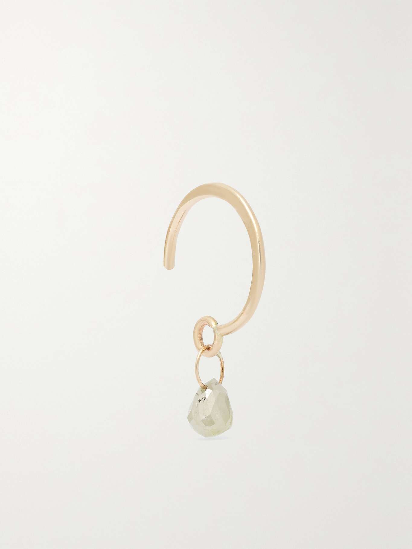 Gold 14-karat gold diamond earring | MELISSA JOY MANNING | NET-A-PORTER