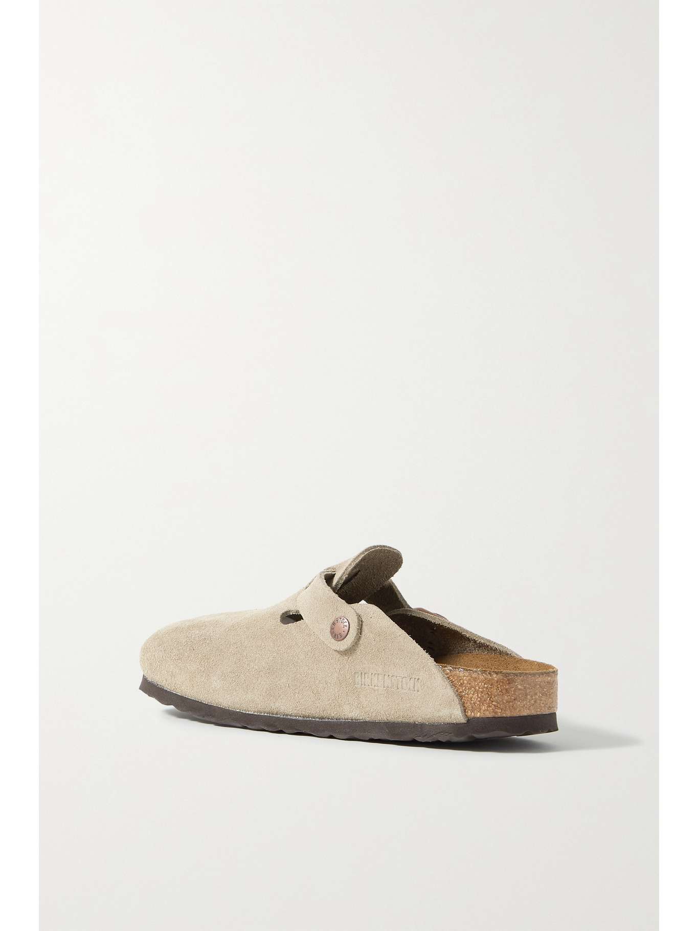 BIRKENSTOCK Boston suede clogs | NET-A-PORTER