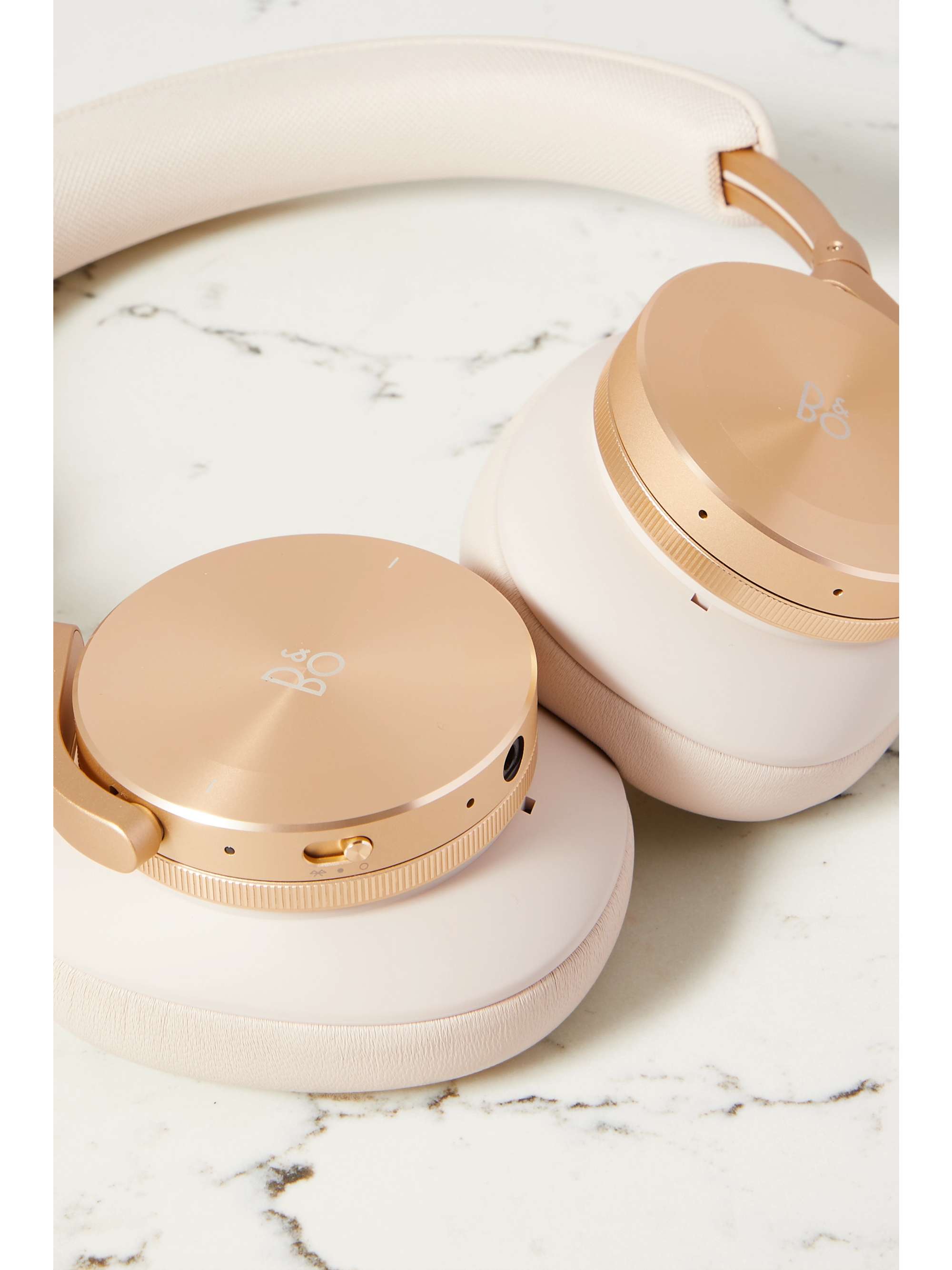 BANG & OLUFSEN Beoplay H95 wireless leather and gold-tone headphones ...