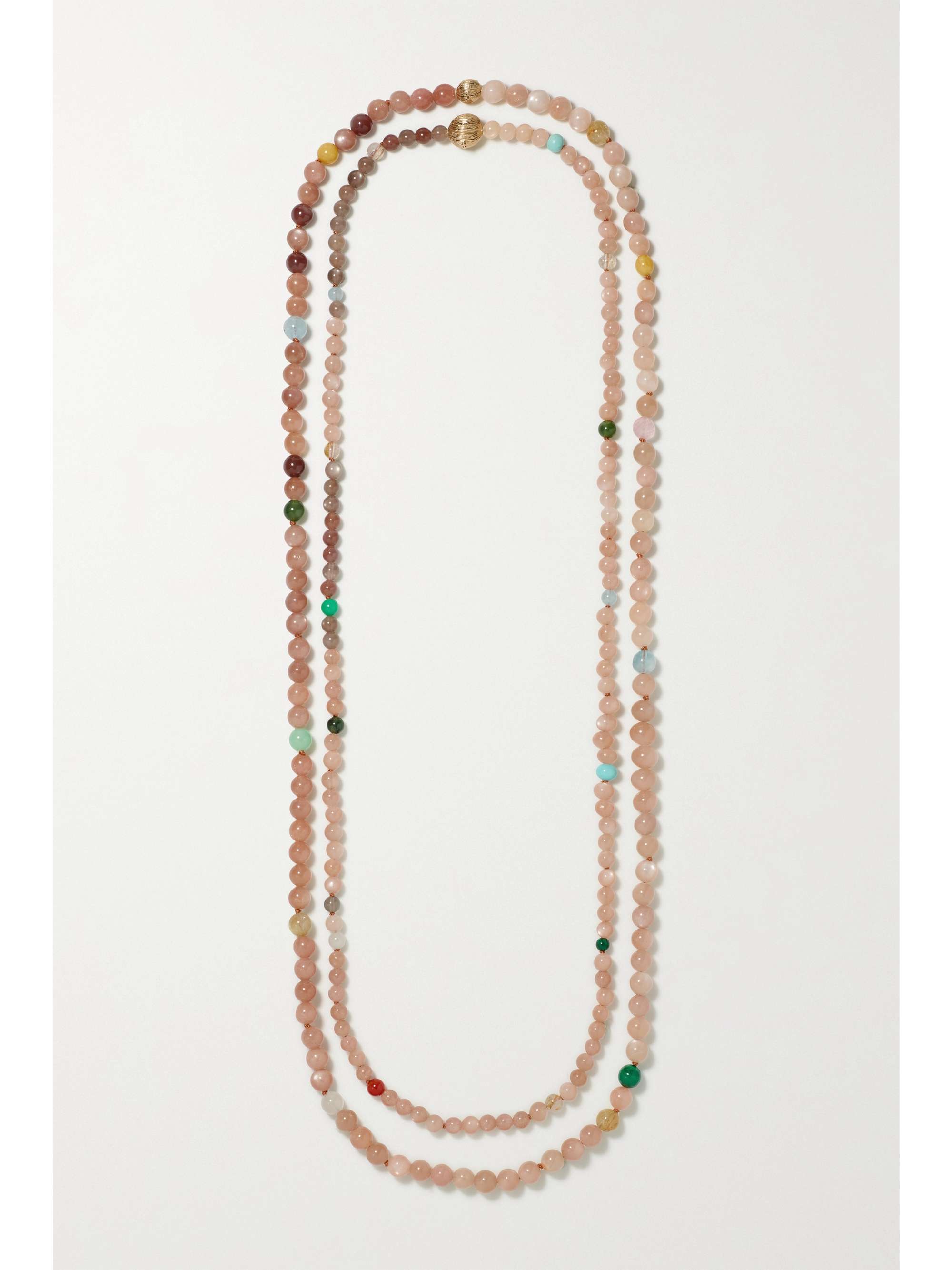 OLE LYNGGAARD COPENHAGEN Set of two 18-karat gold multi-stone necklaces | NET-A-PORTER