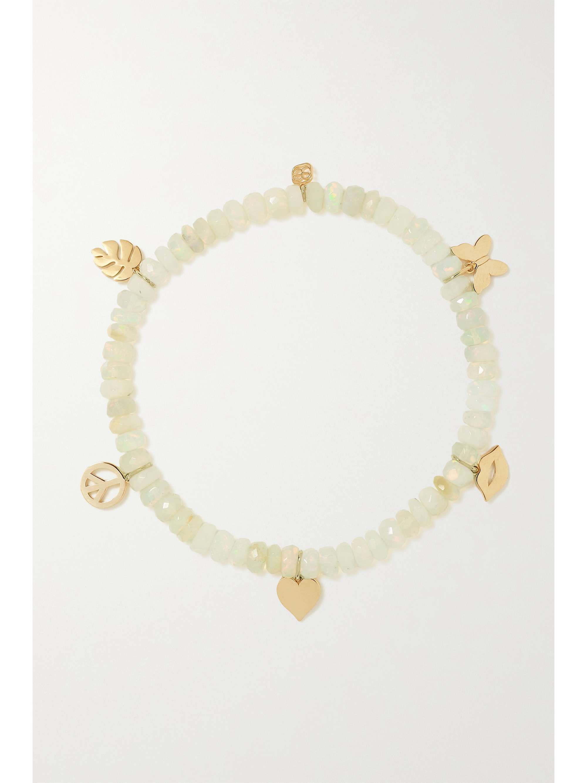 SYDNEY EVAN Pure Charm 14-karat gold opal bracelet | NET-A-PORTER