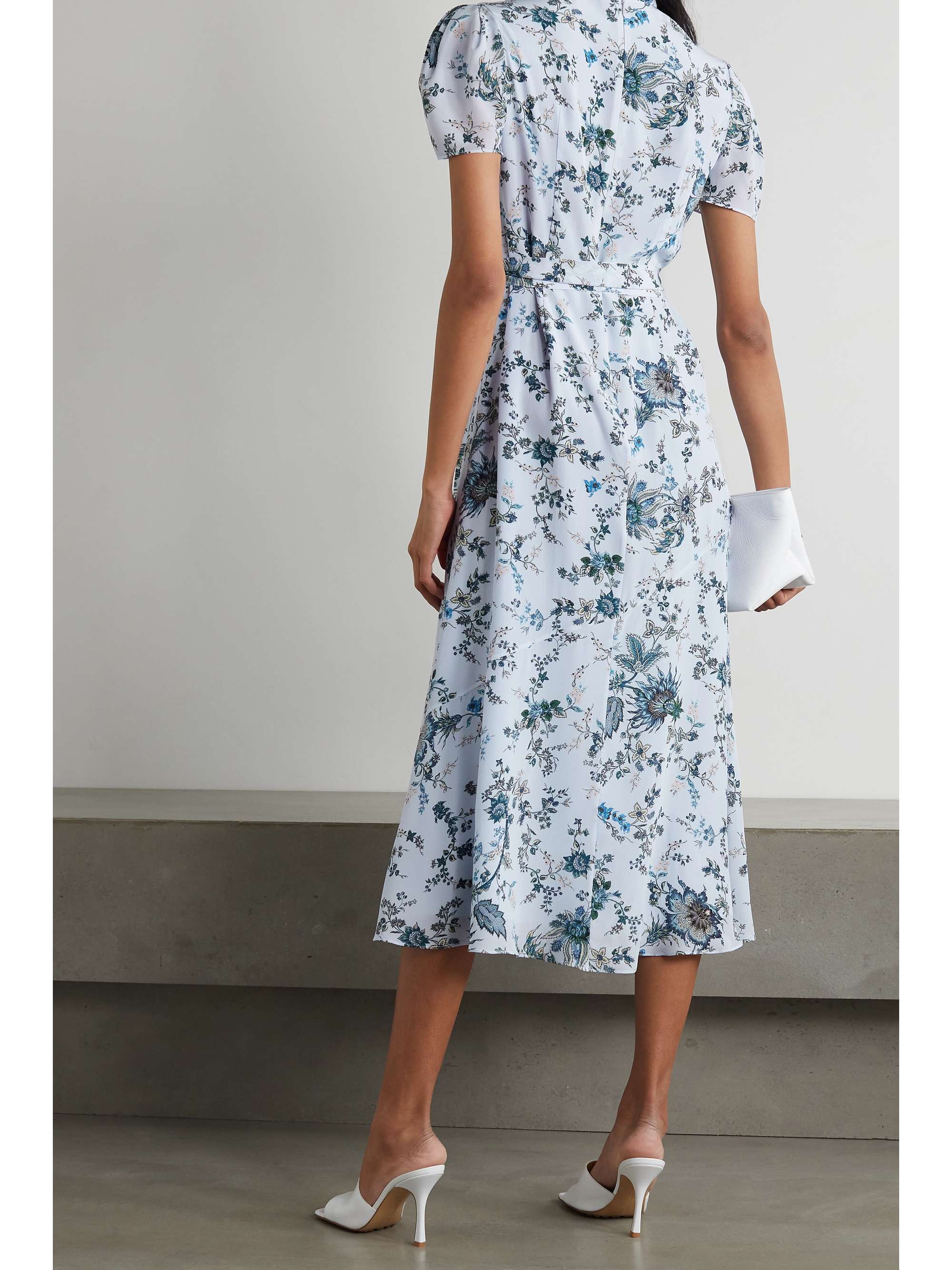 ERDEM Elmer Hogarth Tie detailed Floral print Silk Crepe De Chine Midi erdem-elmer-hogarth-tie-detailed-floral-print-silk-crepe-de-chine-midi