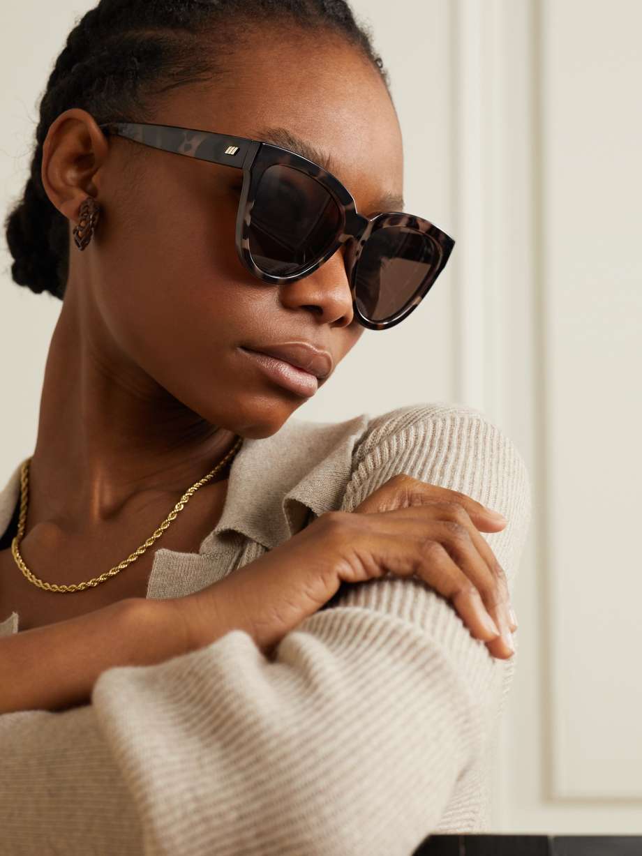 LE SPECS Liar Lair Cat eye Tortoiseshell Acetate Sunglasses NET A PORTER le-specs-liar-lair-cat-eye-tortoiseshell-acetate-sunglasses-net-a-porter