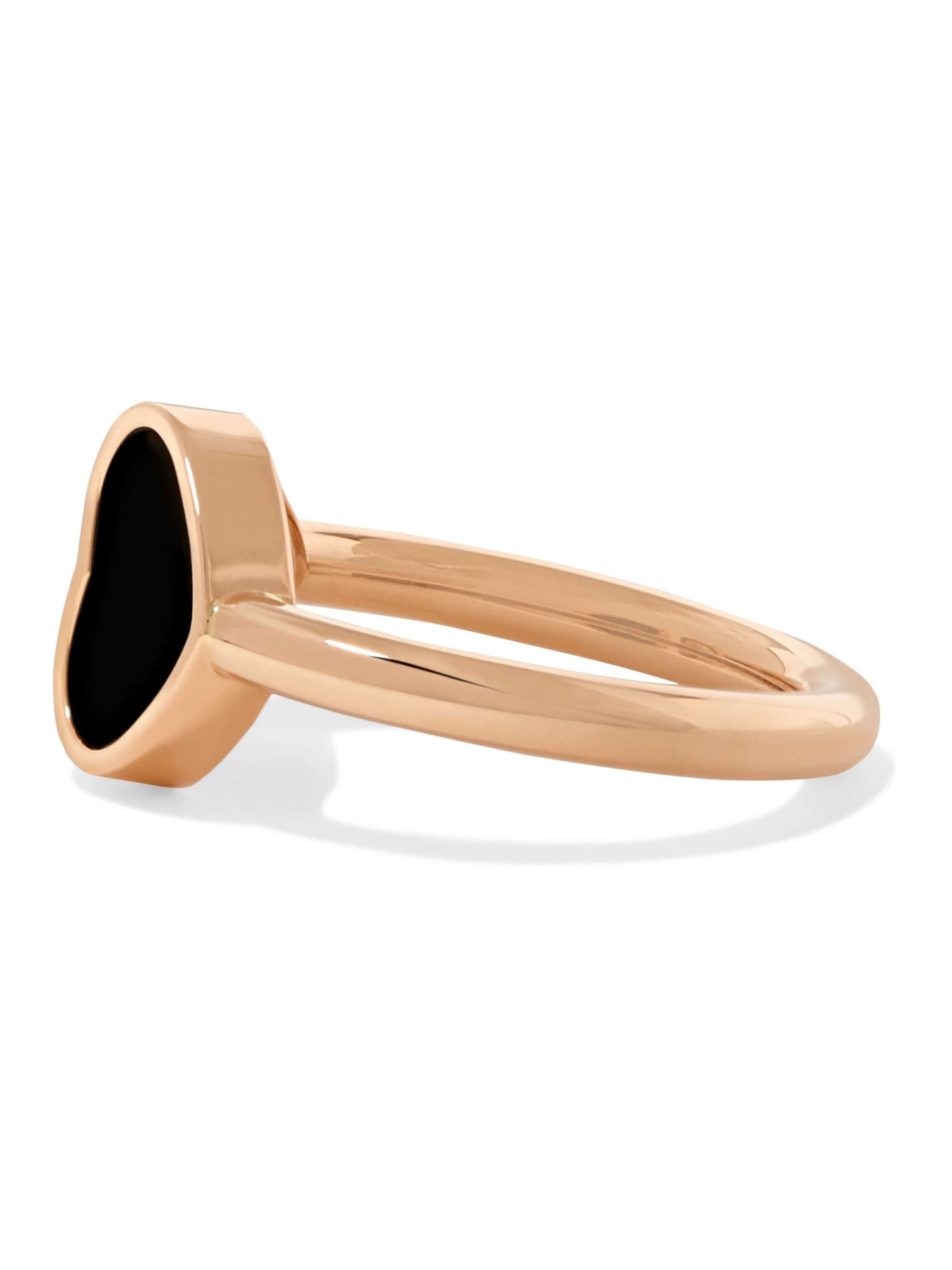 CHOPARD Happy Hearts 18-karat rose gold, diamond and onyx ring | NET-A ...
