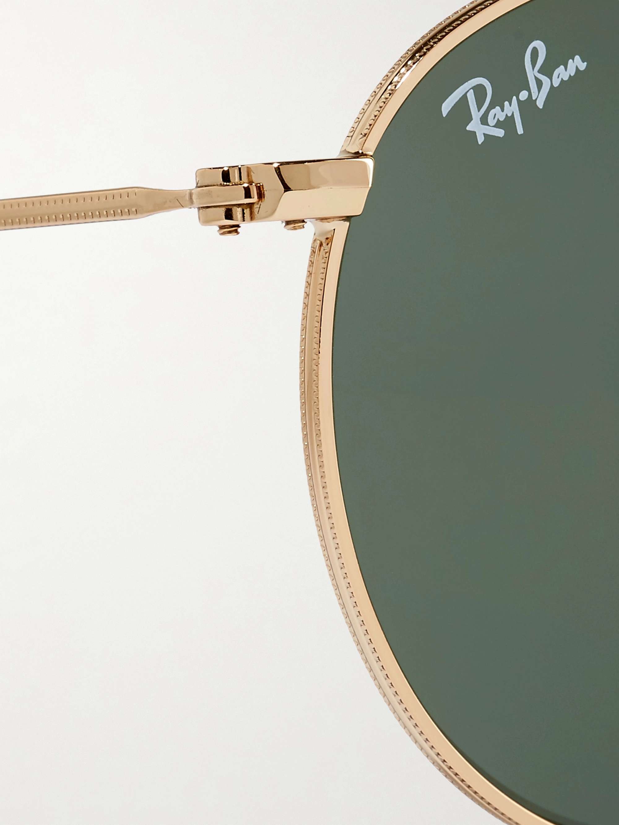 RAY-BAN Round-frame gold-tone sunglasses | NET-A-PORTER
