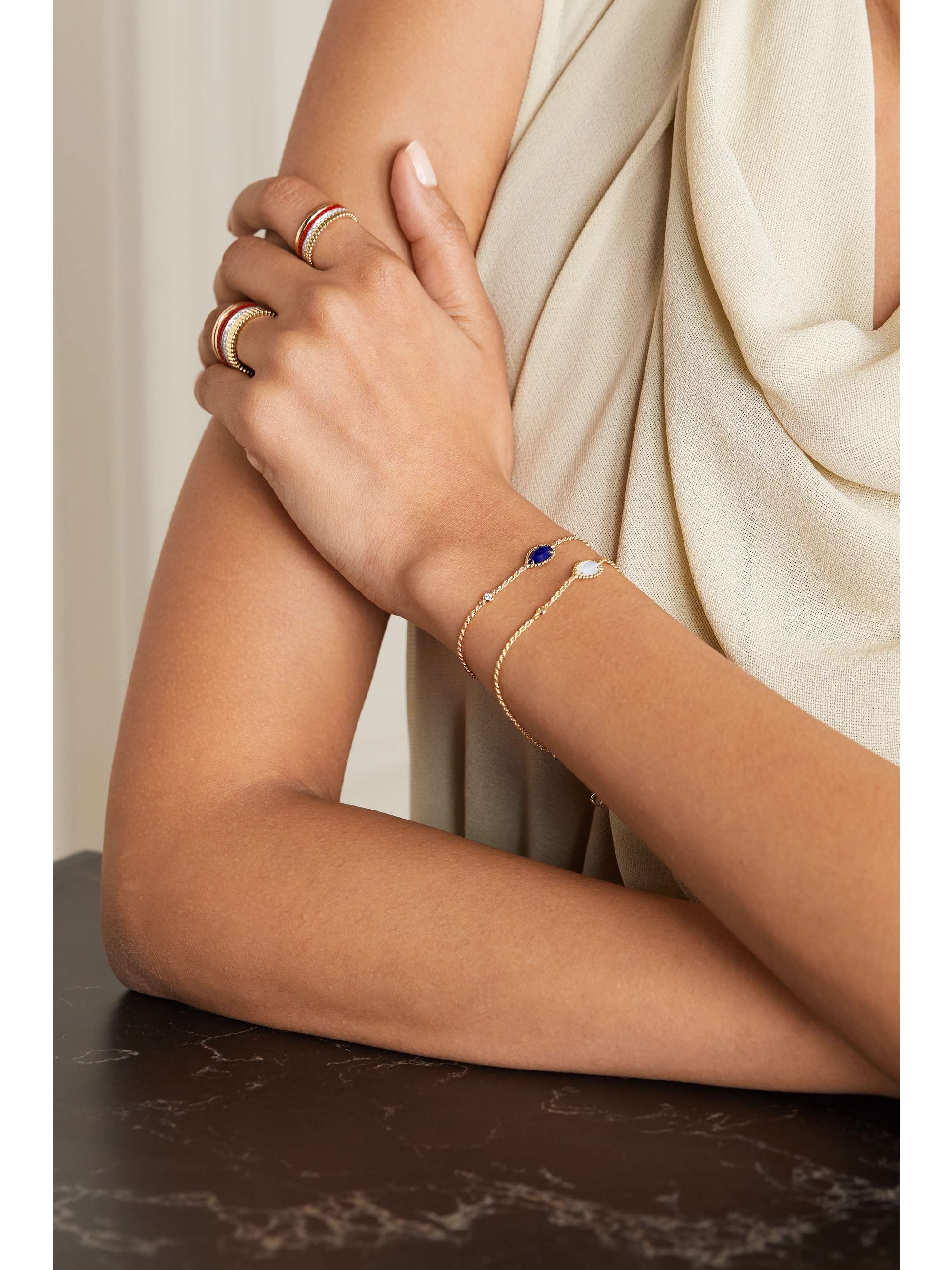 Serpent Boheme Armband aus 18 Karat Gold mit Lapislazuli und Diamant NET A PORTER
